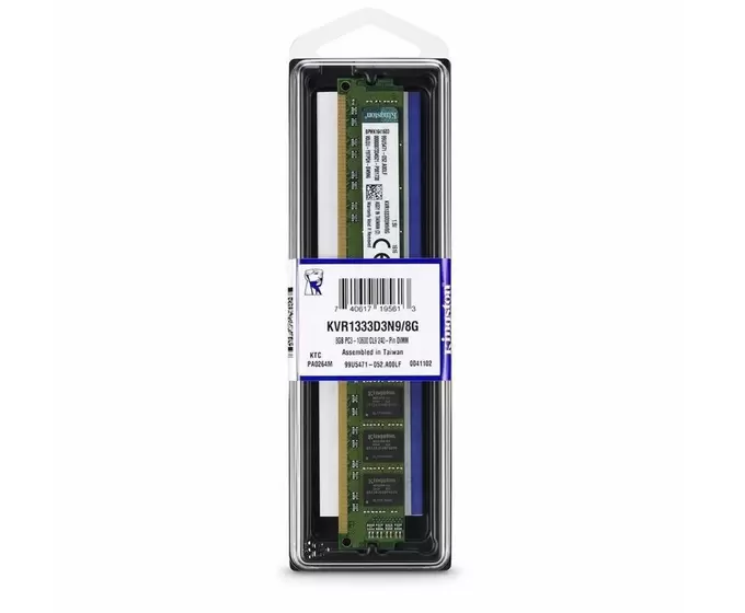 Ddr-3 8 Gb 1333mhz Kingston Kvr1333d3n9/8g