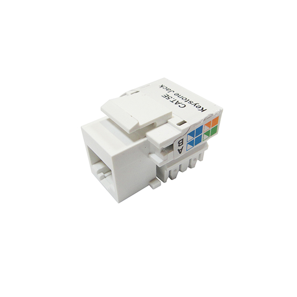 Conector Rj45 Cat.5 Keystone Jack Femea 8v (un) Branco Secco